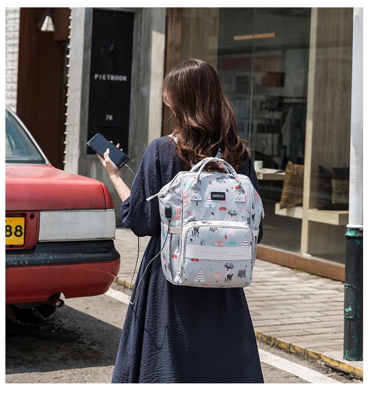 2021 Diaper backpack customization – 定制背包官网-背包定制，双肩包定制,定制企业礼品背包